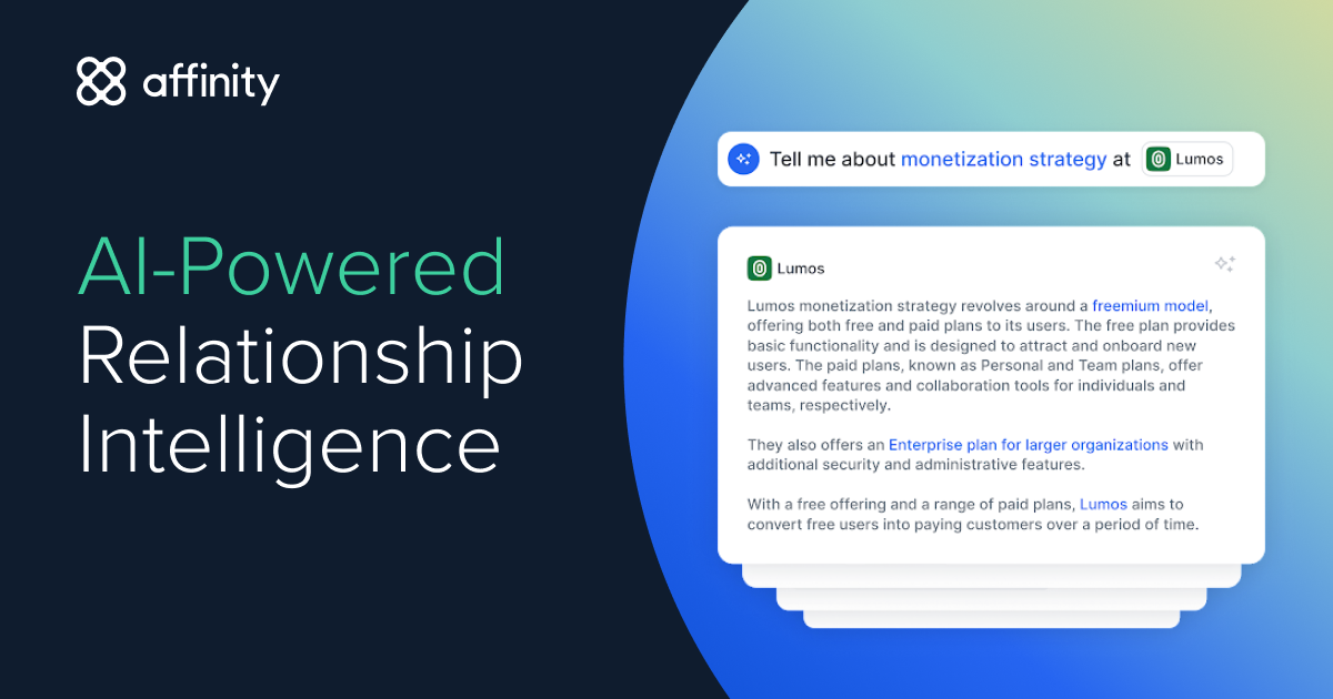 Affinity's AI-Powered Relationship Intelligence Transforms Investment Landscape, Strengthening ...